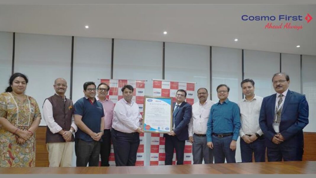 Cosmo First achieves globally recognised Information Security ...